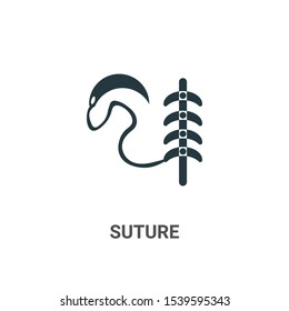 Suture Vector Icon On White Background Stock Vector (Royalty Free ...