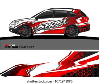 Vehicle Graphics Suv Wrap Design Sticker Stock Vector (Royalty Free ...