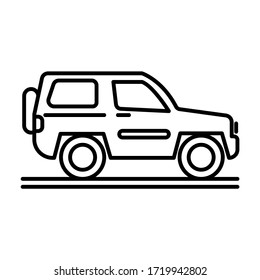 Suv Car Side View Icon Outline 库存矢量图（免版税）1719942802 | Shutterstock