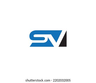Sv Letter Initial Logo Icon Design Stock Vector (Royalty Free ...