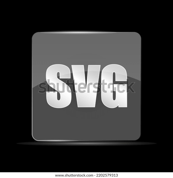 Svg File Icon Flat Design Style Stock Vector (Royalty Free) 2202579313 ...