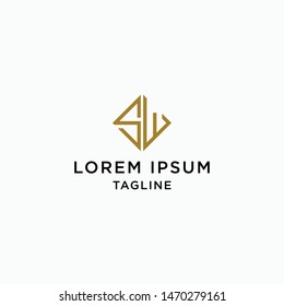 Sw Logo Icon Design Template Vector Stock Vector (Royalty Free ...