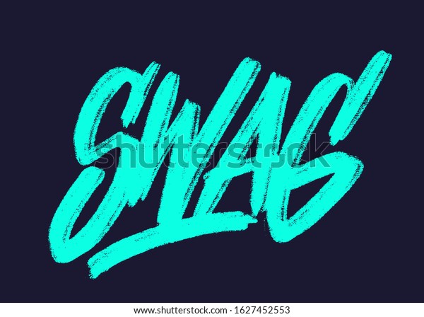 Swag Vector Hand Lettering Sticker Stock Vector (Royalty Free ...