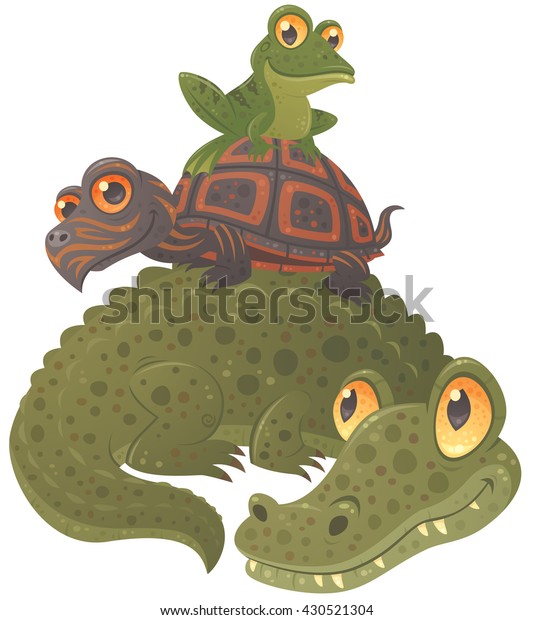 Swamp Squad Cartoon Vector Illustration Alligator Stock Vector (Royalty ...