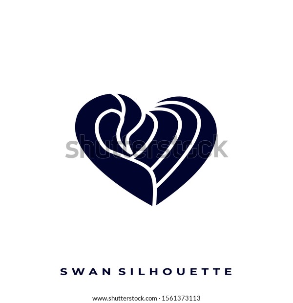 Swan Colorful Illustration Vector Design Template Stock Vector (Royalty ...