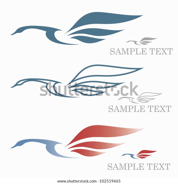 Swan Symbol Vector Illustration Stock Vector (Royalty Free) 102519665