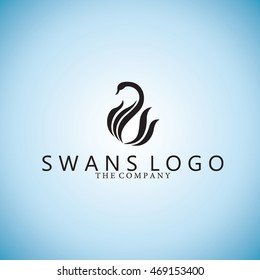 Swans Logo Ideas Design Vector Illustration Stock Vector (Royalty Free) 469153400 | Shutterstock