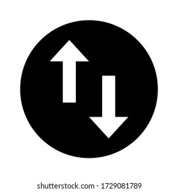 Swap Vertical Circle Icon Vector Flat Stock Vector (Royalty Free ...