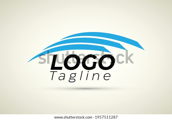Swash Sward Vector Logo Design Stock Vector (Royalty Free) 1957511287 ...