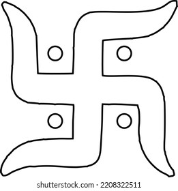 Swastika Vector New Black Line Design Stock Vector (Royalty Free ...