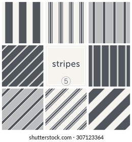 Swatch Set Seamless Stripes Stock Vector (Royalty Free) 307123364 ...