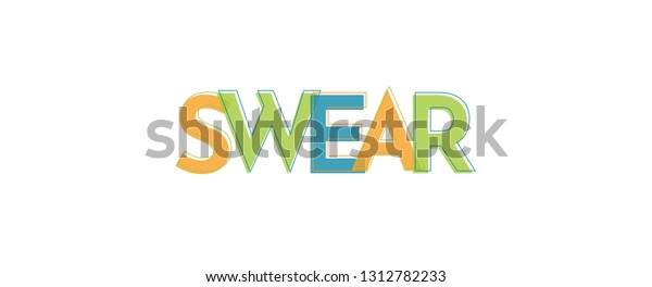 Swear Word Concept Swear Use Cover Stock Vector (Royalty Free ...