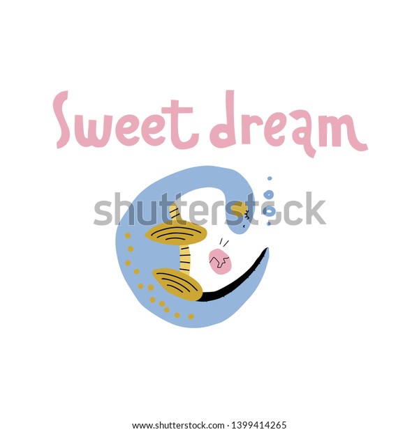 Sweat Dream Lettering Quote Vector Flat Stock Vector (Royalty Free ...
