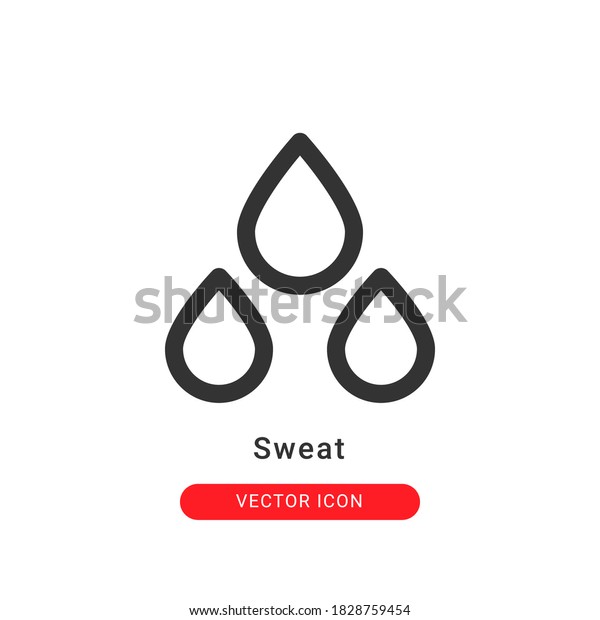 Sweat Icon Vector Illustration Sweat Icon Stock Vector (Royalty Free ...