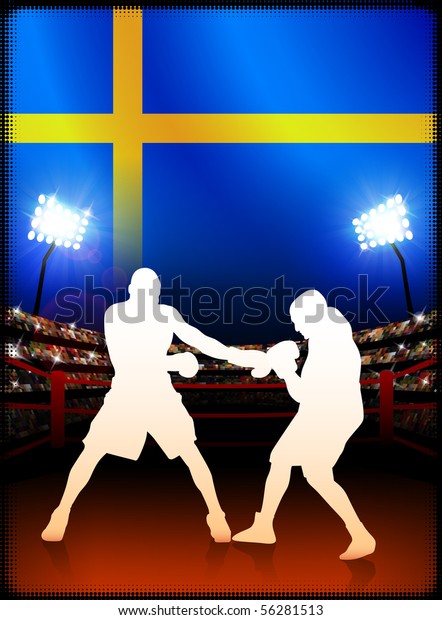 Sweden Boxing On Stadium Background Original Stock Vector (Royalty Free ...