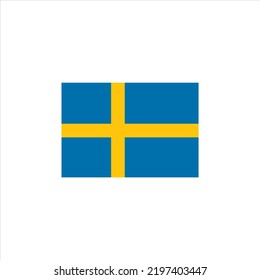 Swedish Flag Simpel Vector Illustration Stock Vector (Royalty Free ...