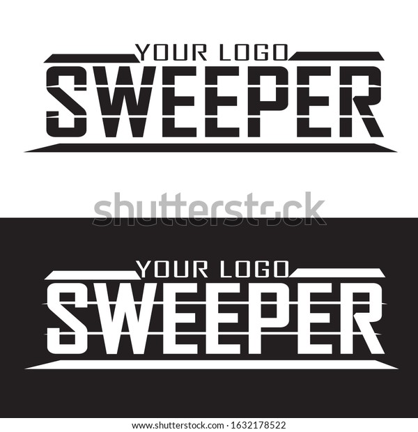 Sweeper Logo Business Background Design Stock Vector (Royalty Free ...