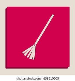 Sweeping Broom Sign Vector Grayscale Version Stock Vector (Royalty Free ...