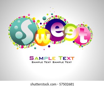 Sweet Abstract Colorful Background Stock Vector (Royalty Free) 57502681 ...