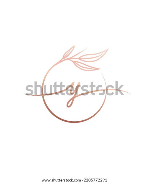 Sweet Beautiful Handwritten Letter Type Y Stock Vector (Royalty Free ...