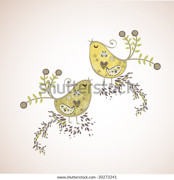 Sweet Bird Design Stock Vector (Royalty Free) 30273241 | Shutterstock