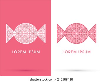 Sweet Candy Designed Using Geometric Shape Stock Vector (Royalty Free ...