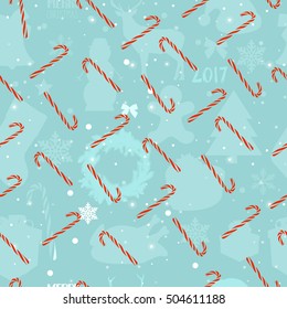 Texture Christmas Candies On Purple Background Stock Vector (Royalty ...