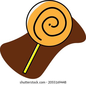 Sweet Delicious Stick Candy Stock Vector (Royalty Free) 2055169448 ...