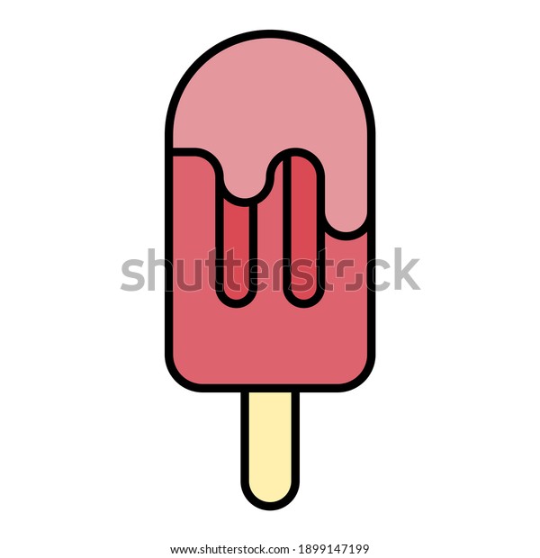 Sweet Fruit Ice Pop Summer Using Stock Vector (Royalty Free) 1899147199 ...