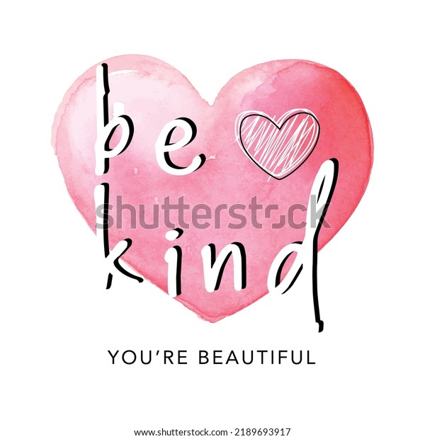 Sweet Heart Keep Be Kind Text Stock Vector (Royalty Free) 2189693917 ...
