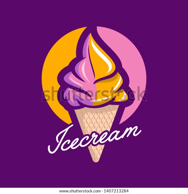 Sweet Ice Cream Logo Vector Stock Vector (Royalty Free) 1407213284 ...