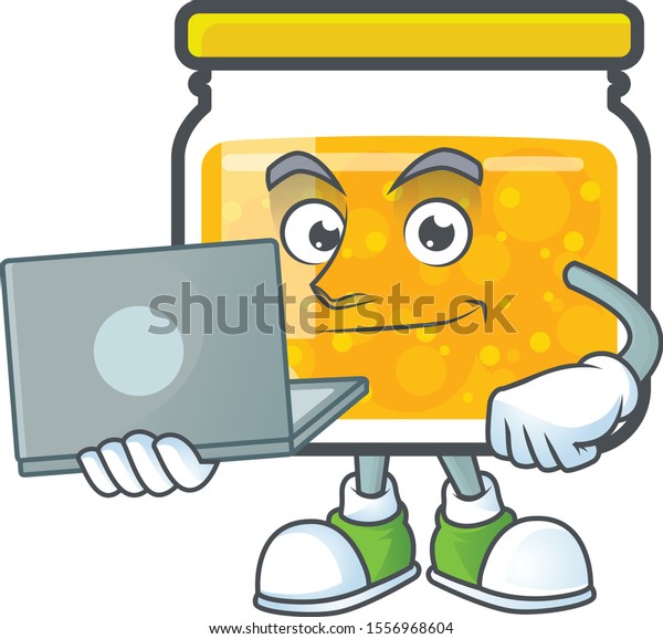 Sweet Jam Cartoon Character Mascot Bring Stock Vector (Royalty Free ...