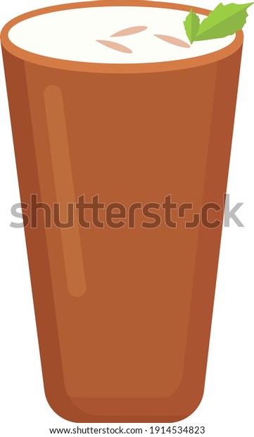 Sweet Lassi Illustration Vector On White Stock Vector (Royalty Free ...