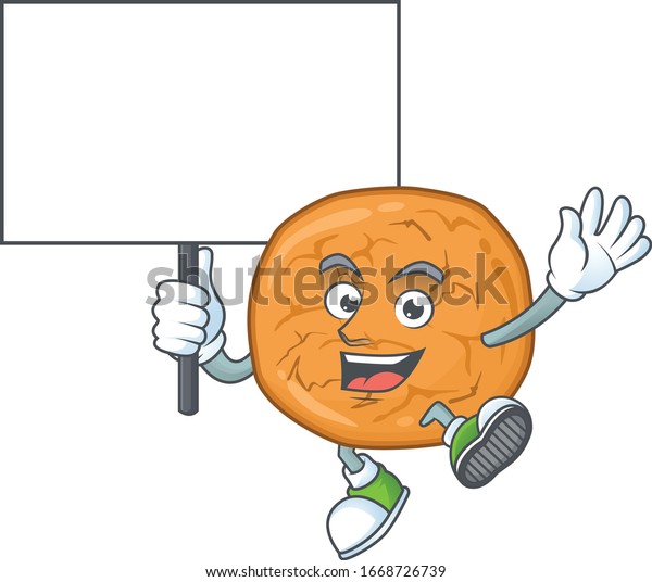Sweet Molasses Cookies Cartoon Character Bring Stock Vector Royalty