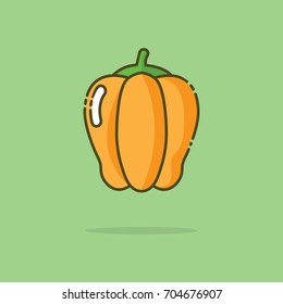Sweet Pepper Icon Stock Vector (Royalty Free) 704676907 | Shutterstock