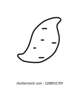 Sweet Potato Icon Vector Vegetable Icon Stock Vector (Royalty Free ...