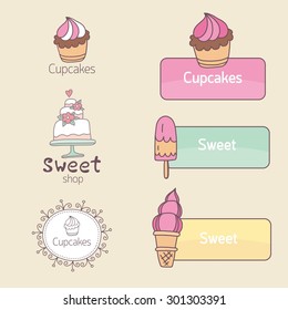Sweet Shop Vector Design Sticker Stock Vector (Royalty Free) 301303391