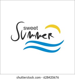 Sweet Summer Background Stock Vector (Royalty Free) 628420676 ...