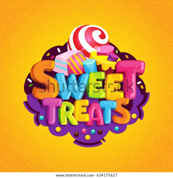 Sweet Treats Cartoon Vector Logo Isolated Stock Vector (Royalty Free ...