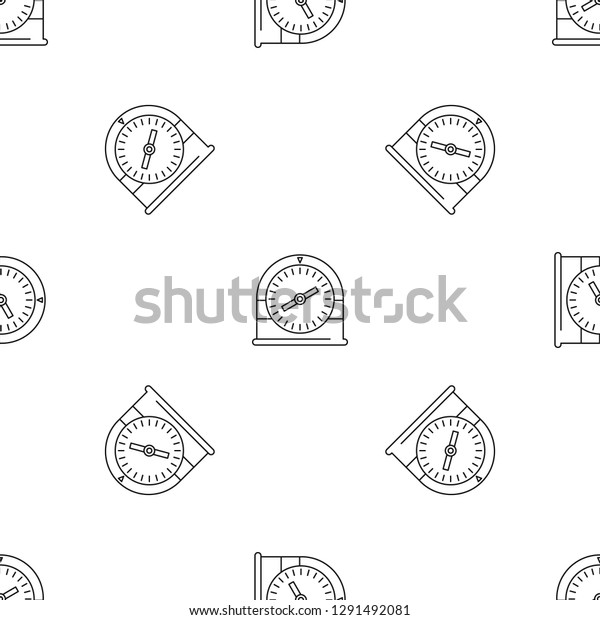 Swim Clock Icon Outline Illustration Swim Stock Vector (Royalty Free ...
