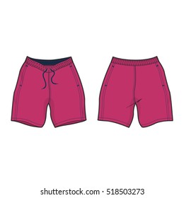 Swim Shorts Vector Template Stock Vector (Royalty Free) 518503273 ...
