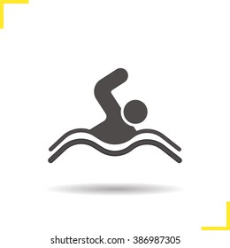 Swimmer Icon Drop Shadow Swimming Pool: เวกเตอร์สต็อก (ปลอดค่าลิขสิทธิ์ ...