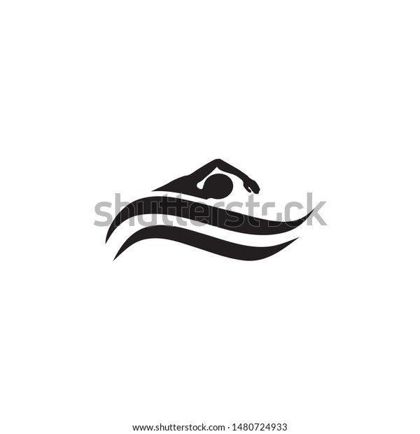 Swimming Club Logo Design Vector Template Stock Vector (Royalty Free ...