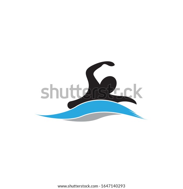 Swimming People Logo Vector Illustration Stock Vector (Royalty Free ...
