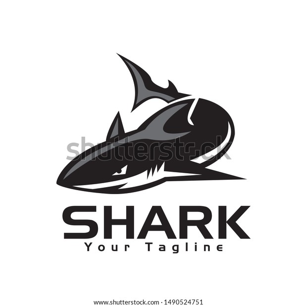 Swimming Style Shark Logo Design Inspiration Stock Vector (Royalty Free ...