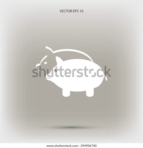 Swine Silhouette Outline Vector Icon Stock Vector (Royalty Free ...