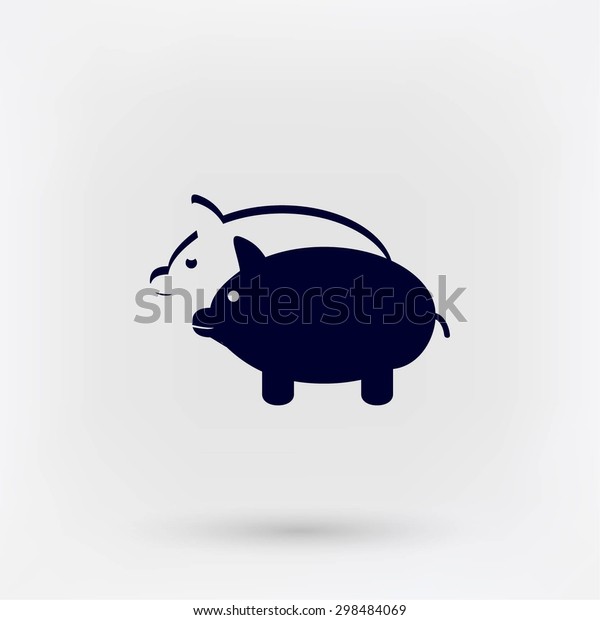 Swine Silhouette Outline Vector Icon Stock Vector (Royalty Free ...