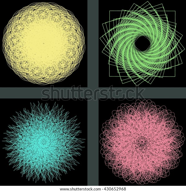 Swipe Four Types Wipes Home Decorating Stock Vector (Royalty Free ...