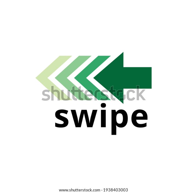 Swipe Icon Buttons Social Media Black Stock Vector (Royalty Free ...