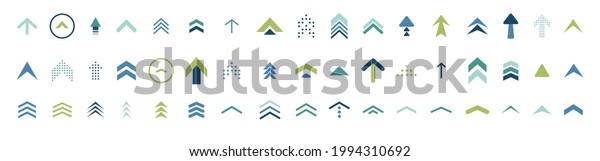 Swipe Icon Set Isolated Arrows Vector Stock Vector (Royalty Free ...